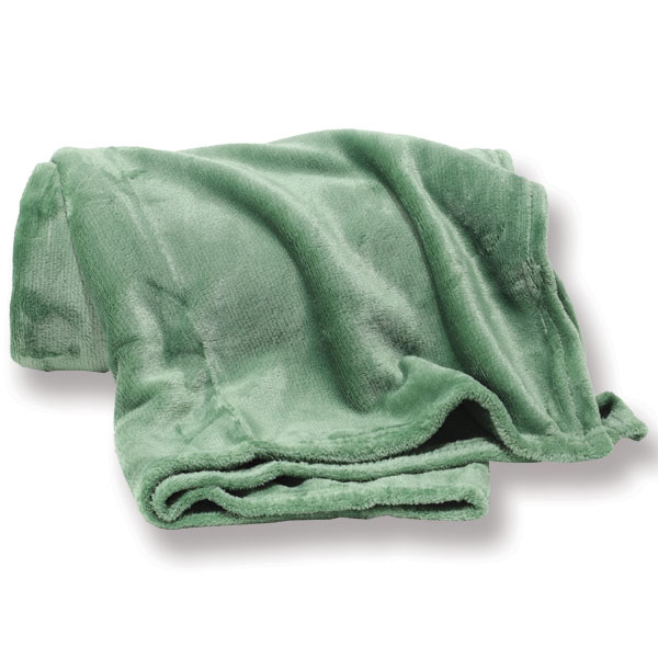 Plaid in Pile Super Soft “Color” – Green – Negoziideacasa